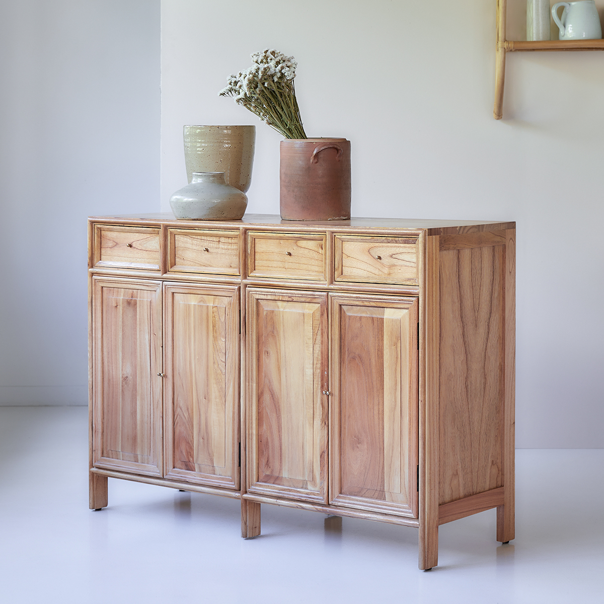 Tikamoon : Alex - Mindi wood Sideboard 120 cm