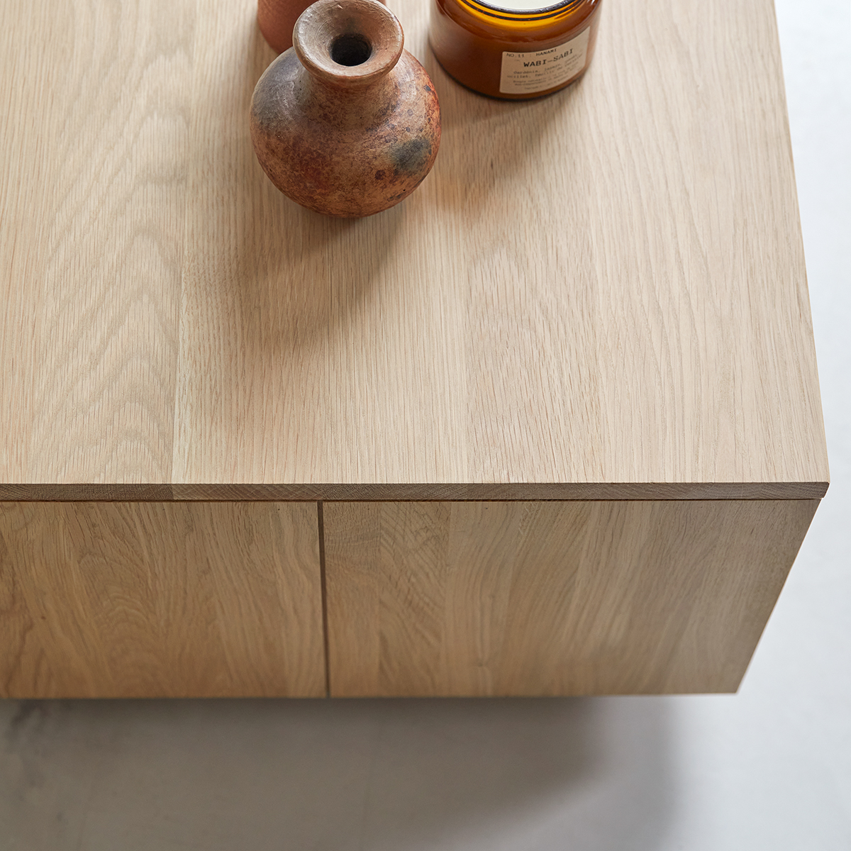 Portable oak coffee table 110 x 60 cm - Living room furniture