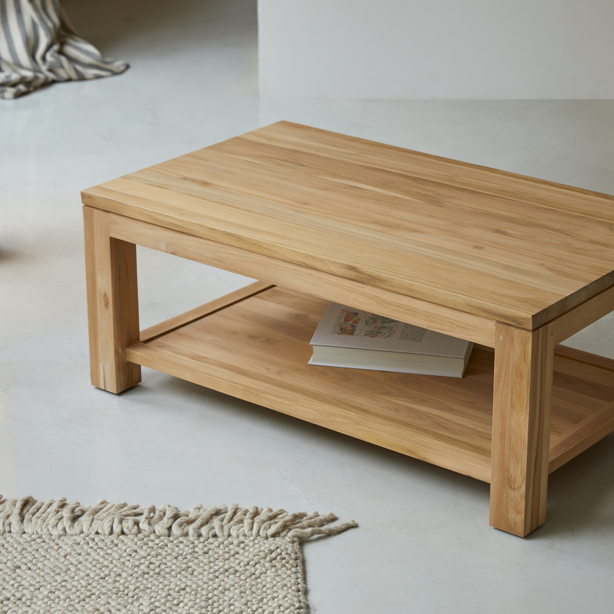 Tikamoon : Eve - Solid teak rectangular Coffee Table