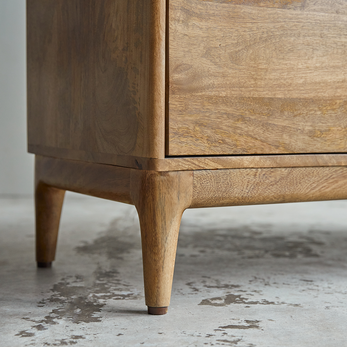 Mango wood 6-drawer chest of drawers - Living room furniture