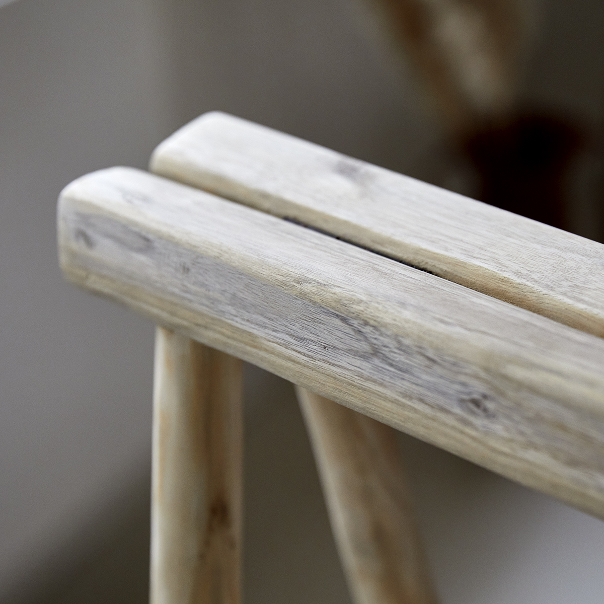 Teak ladder towel rack 100 cm - Bathroom accessory - Tikamoon