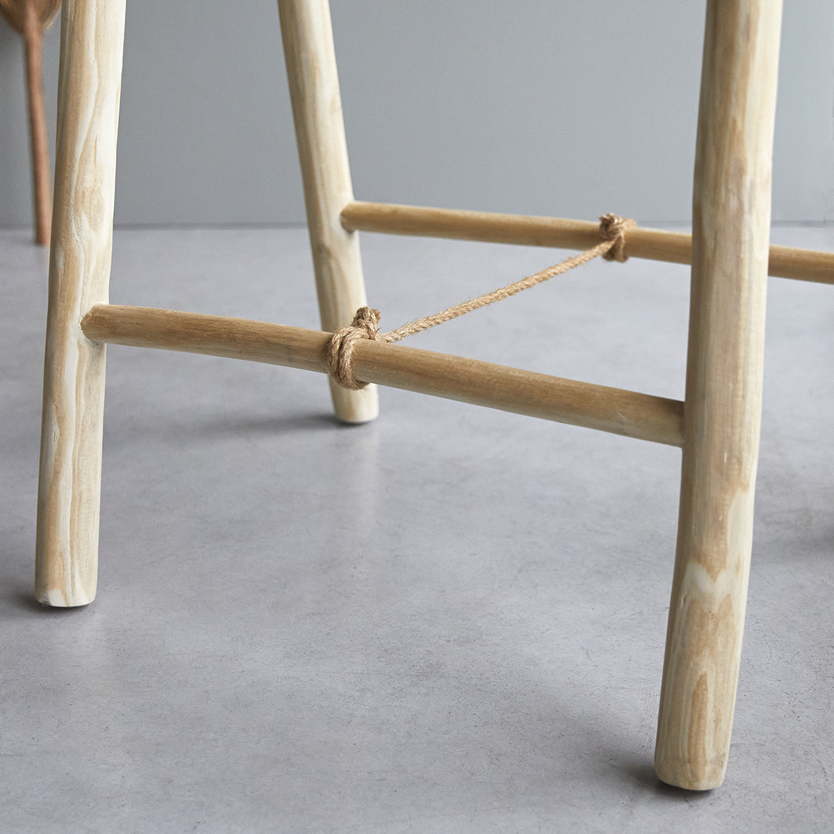 140 cm teak clothes rack - Bathroom accessory - Tikamoon