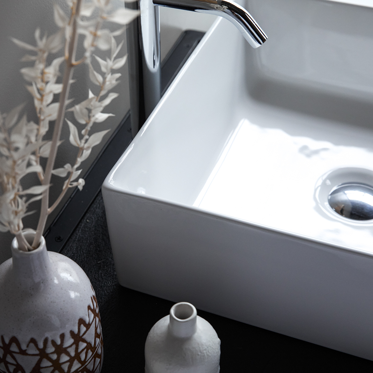 Lavandino in ceramica 42 cm - Mobili per il bagno - Tikamoon