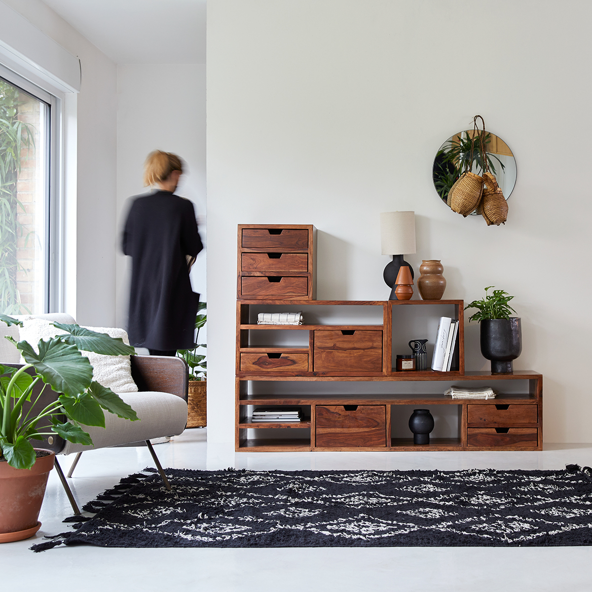 Mobile porta tv in palissandro 85 cm - Arredo modulare - Tikamoon