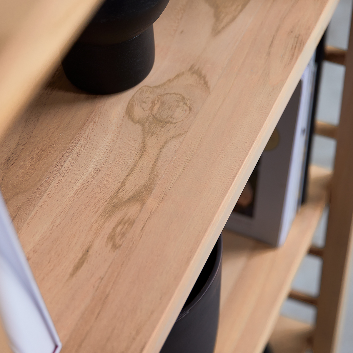 Teak bookcase 180 cm - Living room storage - Tikamoon