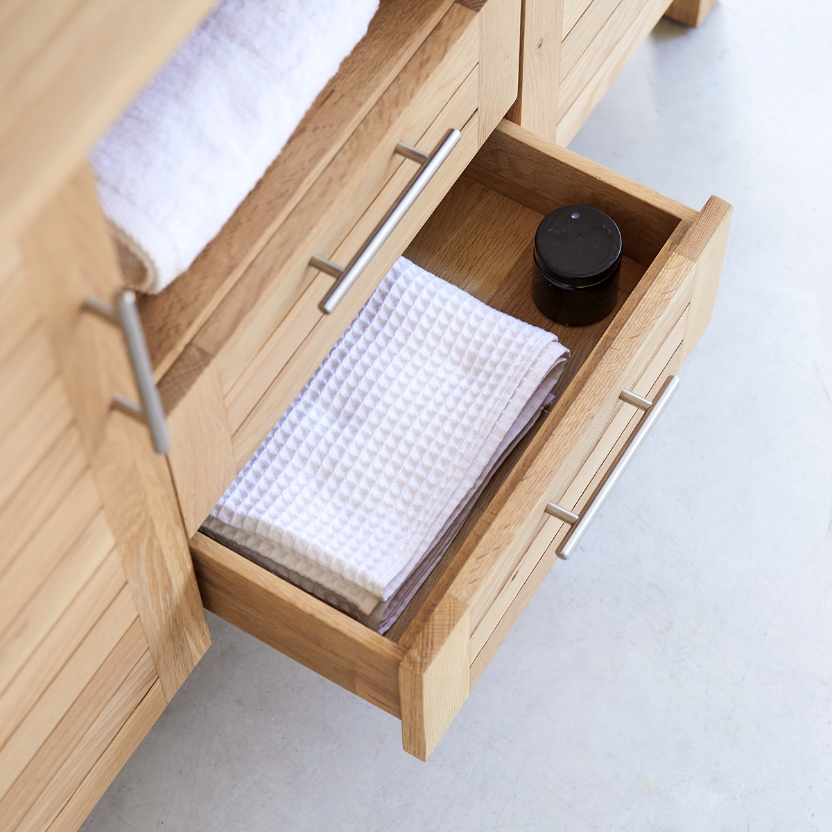 Oak vanity unit 125 cm - Bathroom units - Tikamoon