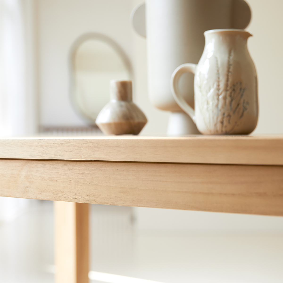 Table salle à manger en teck 180 x 90 cm - Mobilier séjour