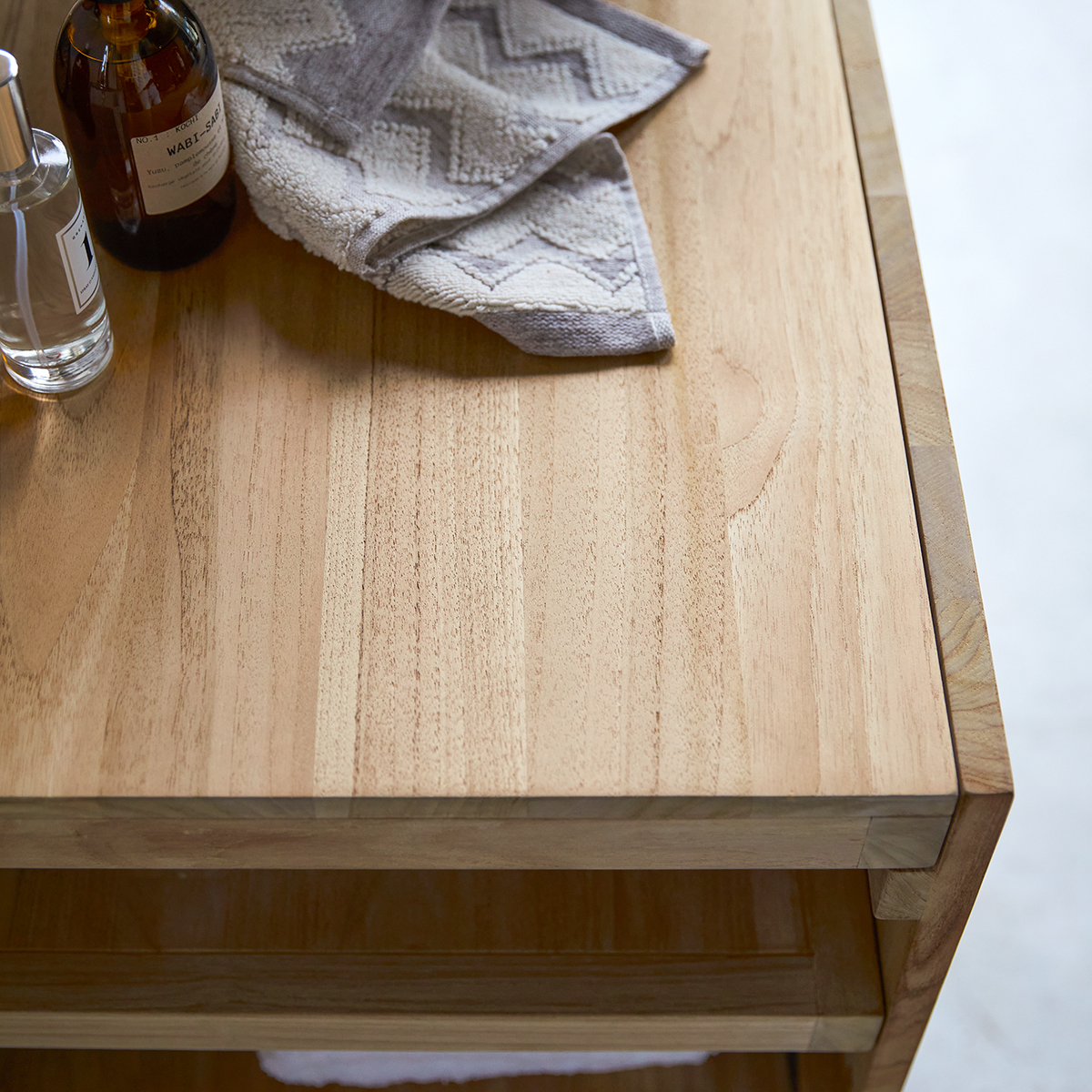 Wall mounted bathroom vanity cabinet - Typo teak furniture - Tikamoon